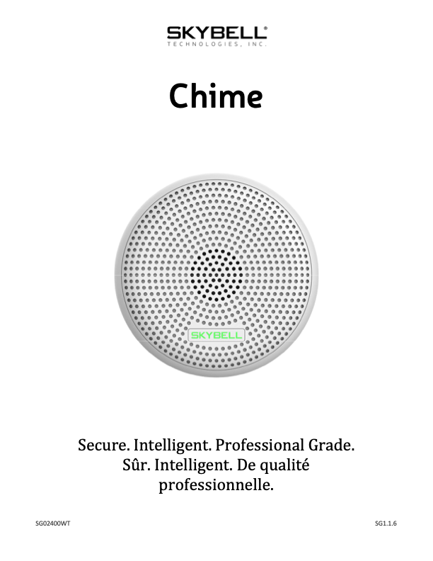 SkyBell Chime - User Guide (French & English) – SkyBell Technologies SkyBell Chime - User Guide (French & English) – SkyBell Technologies